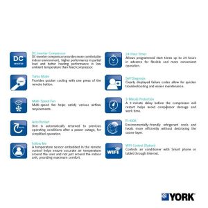 TRS Partes | Mini Split YORK 12.000 BTU 220V | Inverter